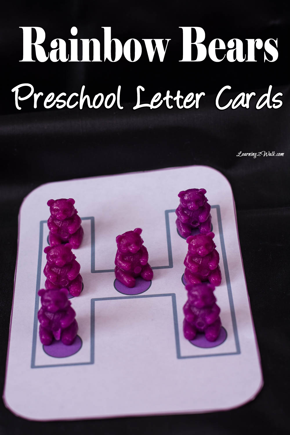 Free Rainbow Bear Preschool Letter Worksheets - The Homeschool Village