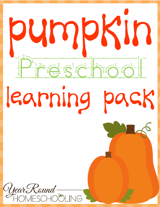Free Pumpkin Preschool Learning Pack - The Homeschool Village