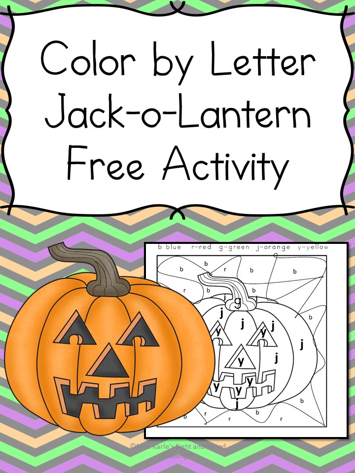 Color by Letter Jack-o-Lantern - The Homeschool Village