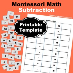 Montessori Math ~ Subtraction Printables - The Homeschool Village